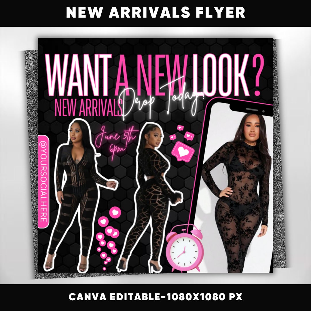 New Arrivals Flyer, Clothing Flyer, Boutique Sale Flyer, New Collection ...
