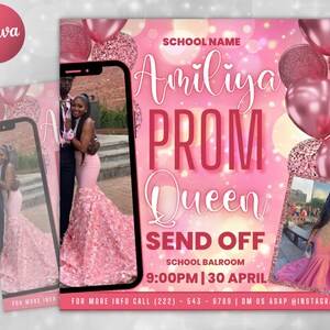Prom Invitation Flyer, Prom Event Flyer, Prom Invitation, Prom Event ...