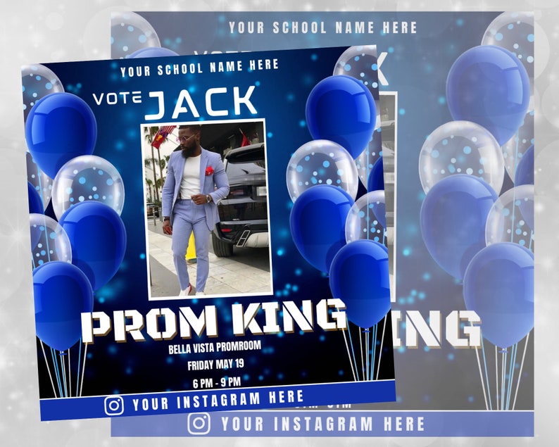 Vote Homecoming King Class Campaign Flyer High School - Etsy