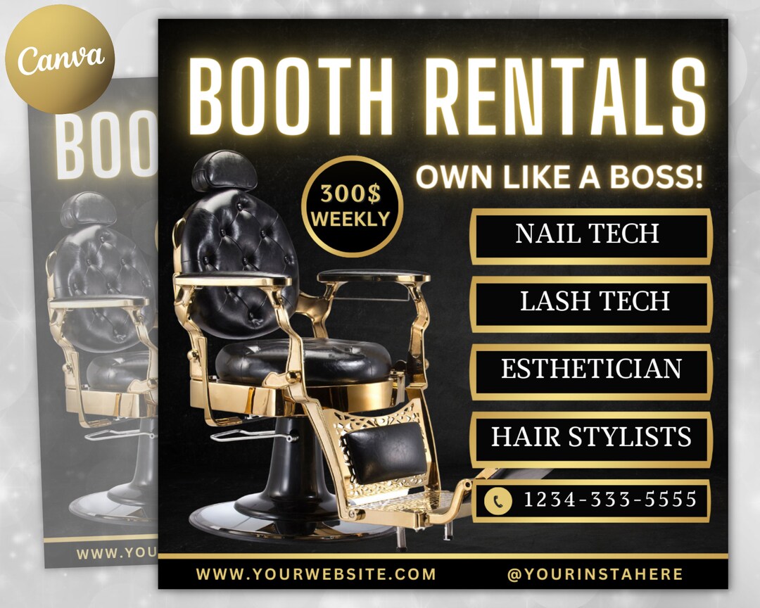 Esthetician Flyer, Booth Rental Flyer, Beautician Flyer, Booth Rental ...