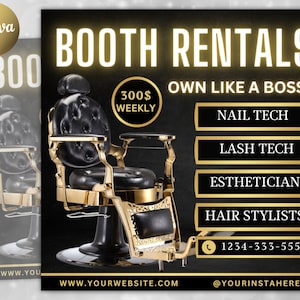 Esthetician Flyer, Booth Rental Flyer, Beautician Flyer, Booth Rental ...