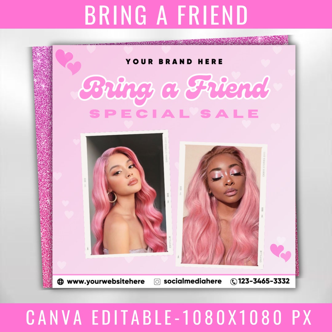 Bring A Friend Booking Flyer, Bring A Friend Special, Bring A Friend ...