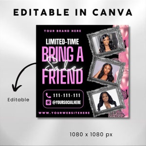Bring A Friend Sale Flyer, Best Friend Deal Flyer, Invite A Friend ...