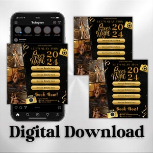 Prom Photographer Flyer, Editable Photoshoot Graduation Season Flyer ...