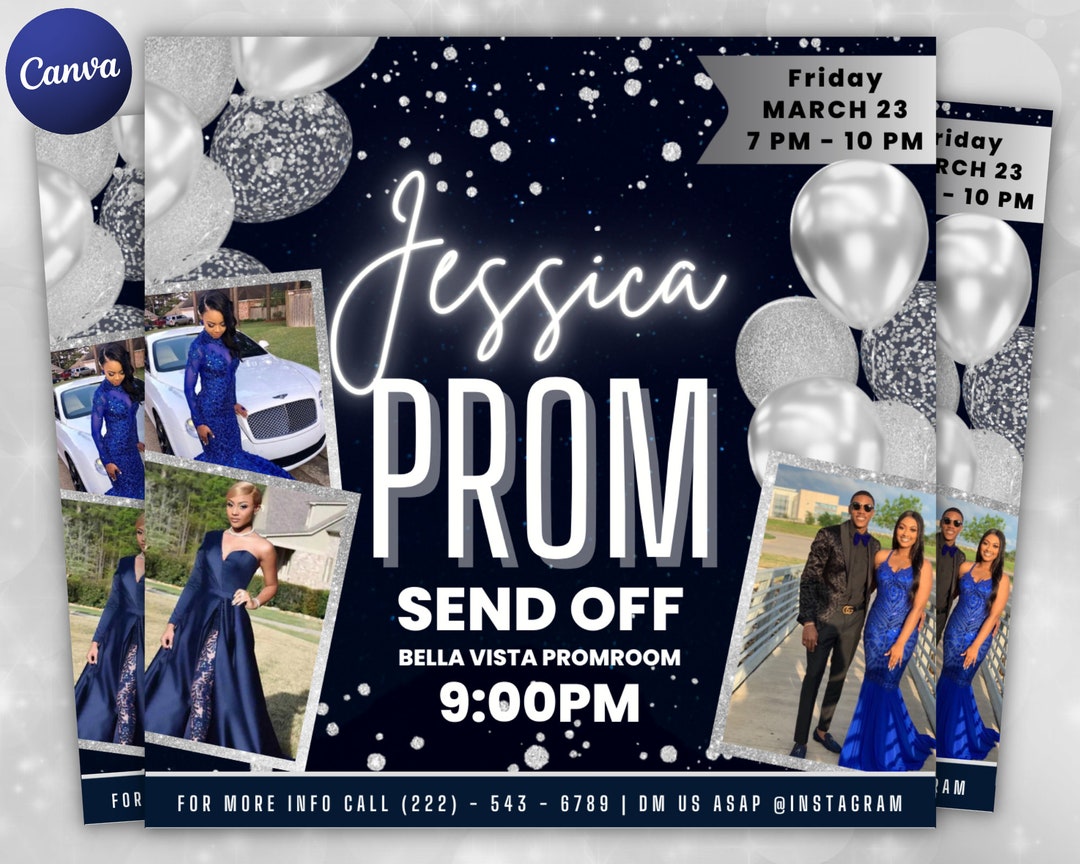 Prom Invitation Flyer, Prom Event Flyer, Prom Invitation, Prom Event ...