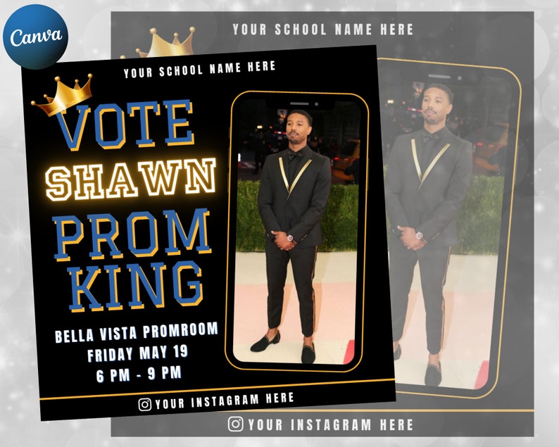 Vote Homecoming King Flyer, Prom Flyer, Vote for Me, Homecoming ...