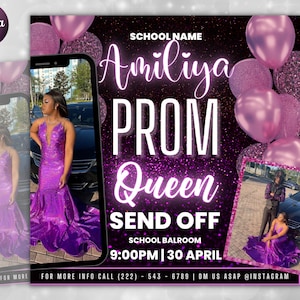 Prom Invitation Flyer, Prom Event Flyer, Prom Invitation, Prom Event ...