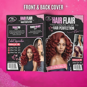 90s Magazine Template, 90s Style Magazine Template for Hair Lashes ...