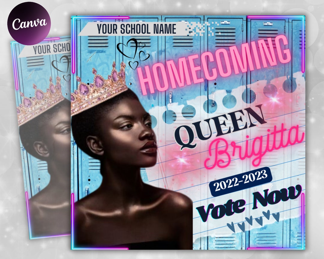 Vote Homecoming Queen Flyer Homecoming Flyer Campaign Flyer Class