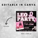 Leo Birthday Flyer Birthday Template Birthday Girl Party - Etsy