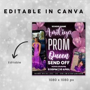Prom Invitation Flyer, Prom Event Flyer, Prom Invitation, Prom Event ...