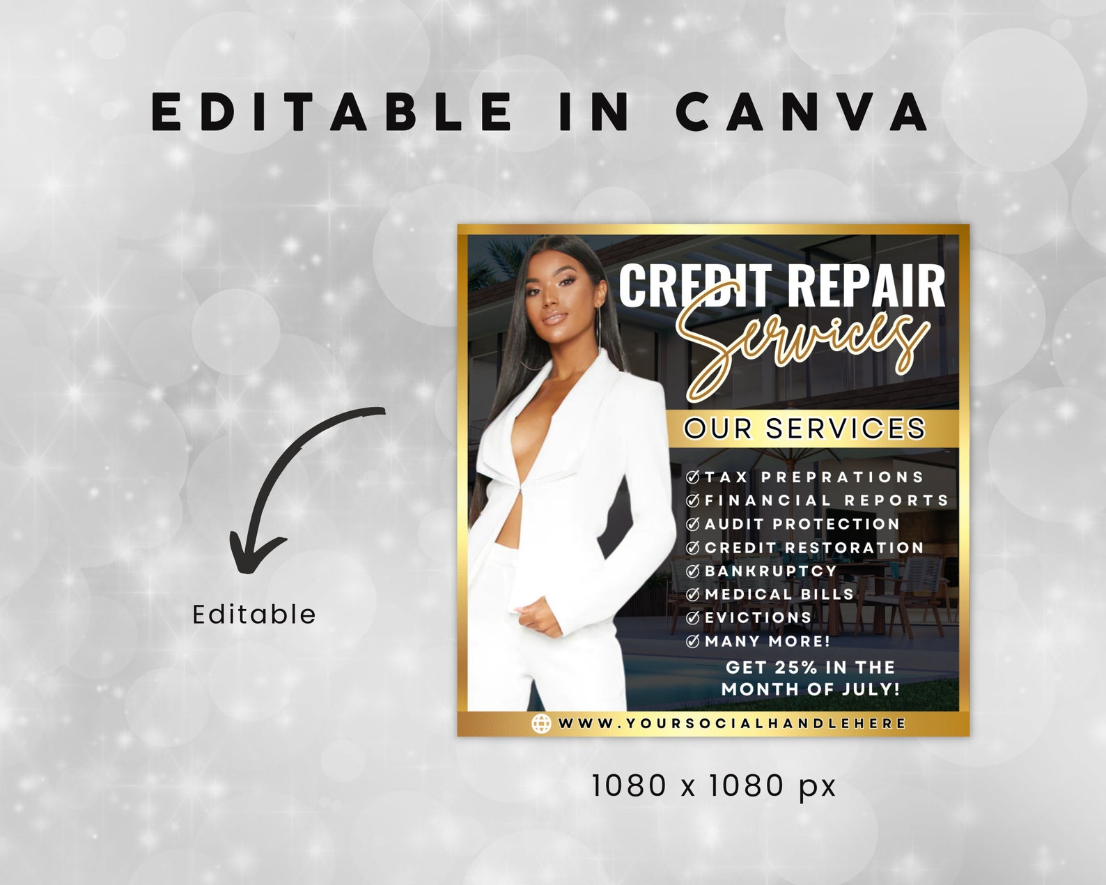 Credit Repair Flyer DIY Flyer Template Design Editable - Etsy
