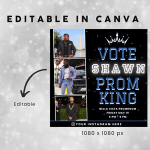 Vote Homecoming King - Class Campaign Flyer - High School Homecoming ...