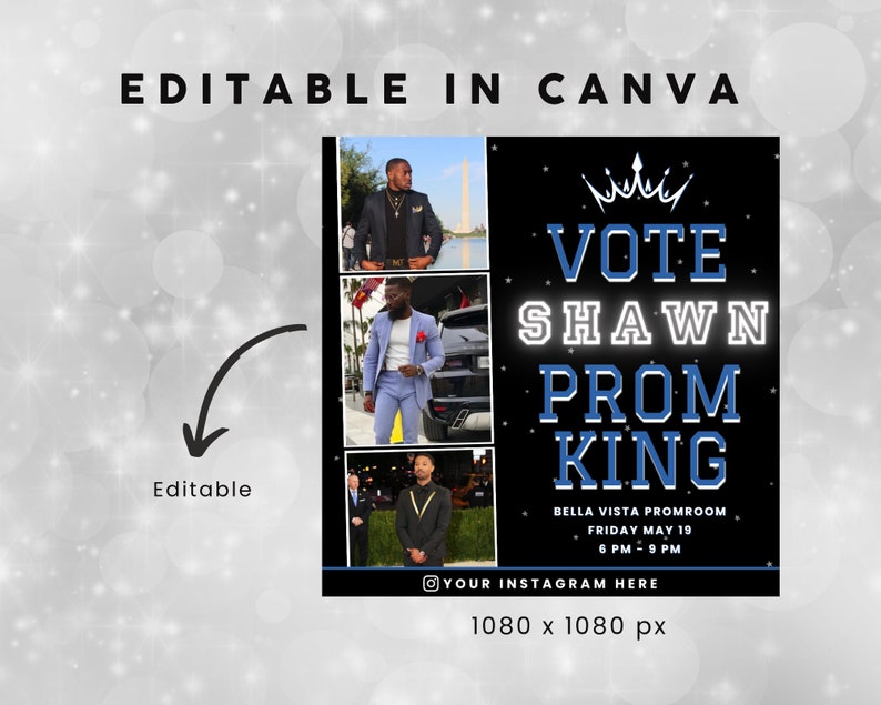 Vote Homecoming King - Class Campaign Flyer - High School Homecoming ...