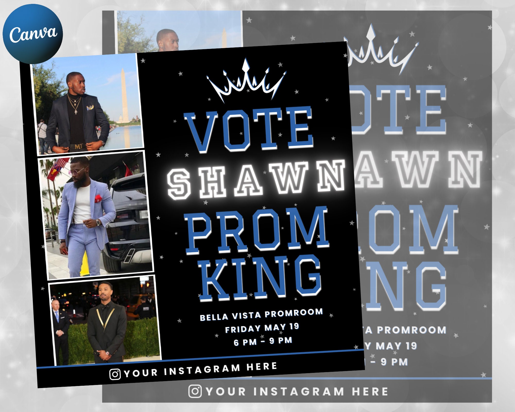 Prom King Silhouette