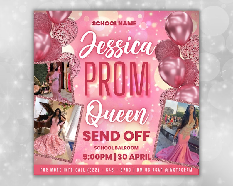 Prom Invitation Flyer Prom Event Flyer Prom Invitation Prom - Etsy