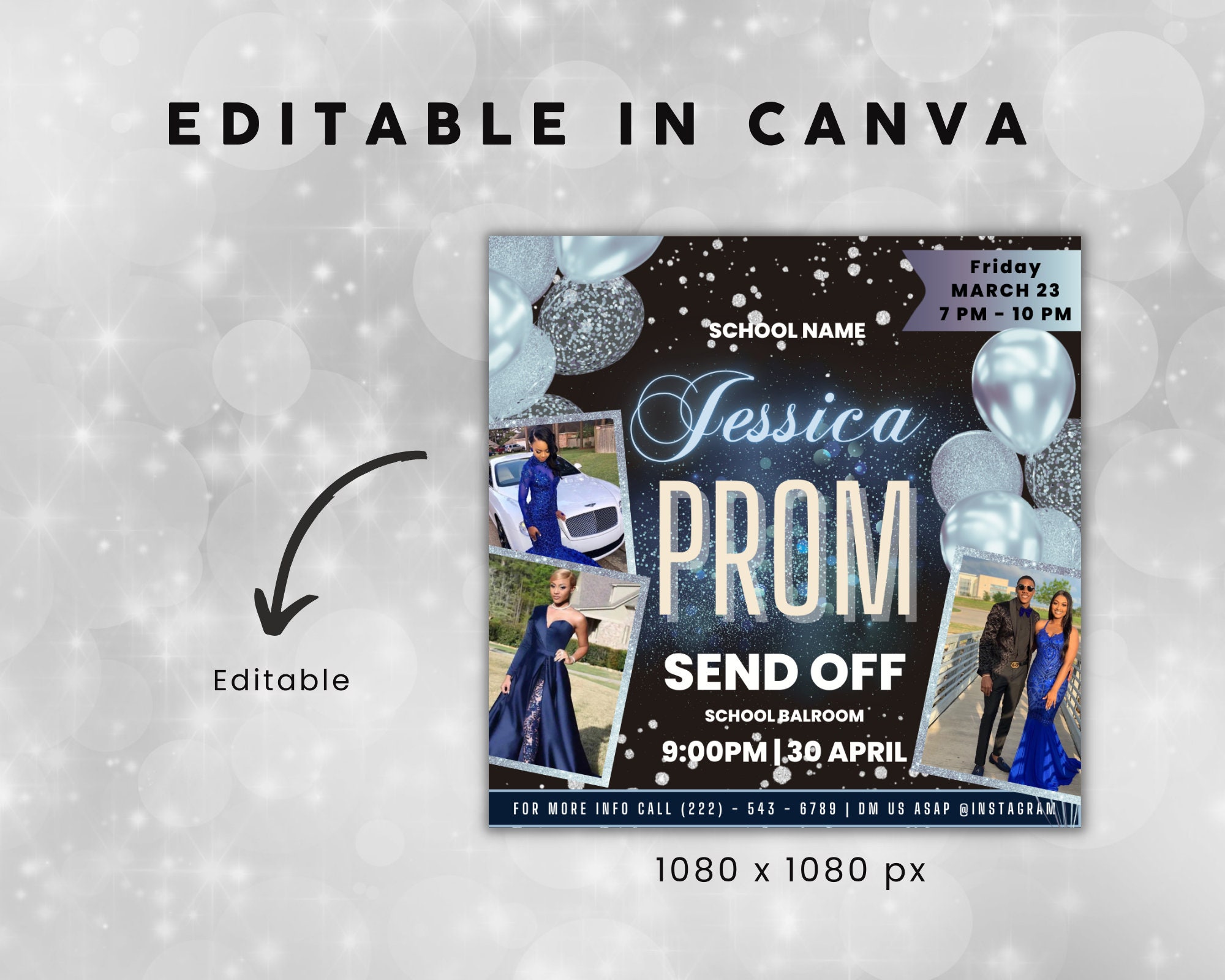 Prom Invitation Flyer Prom Event Flyer Prom Invitation Prom - Etsy