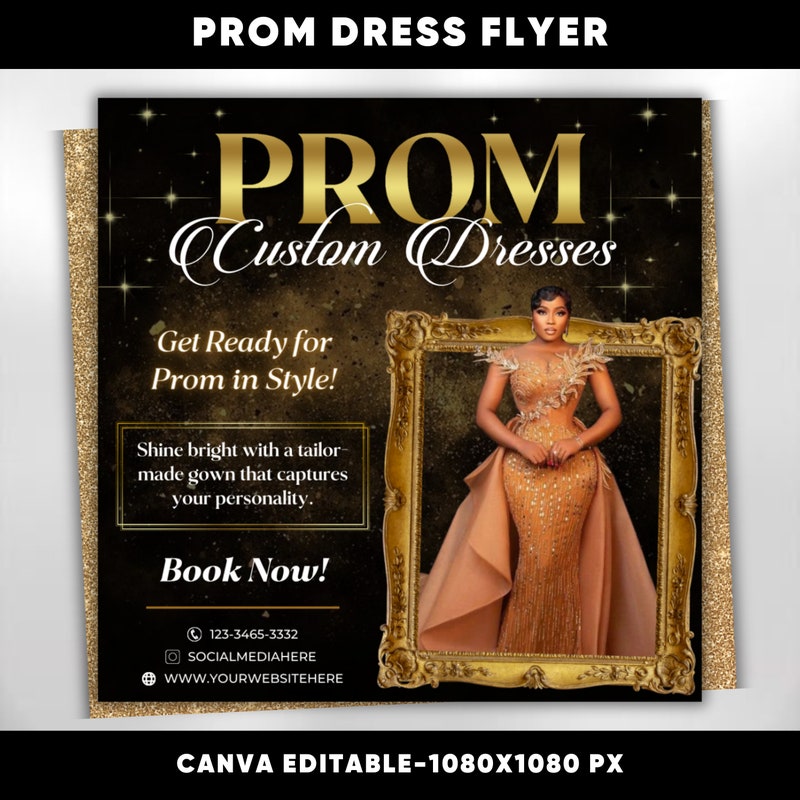 Gold Prom Dress - Etsy