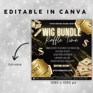 Raffle Flyer Template | DIY Business Branding Giveaway Ticket Contest ...