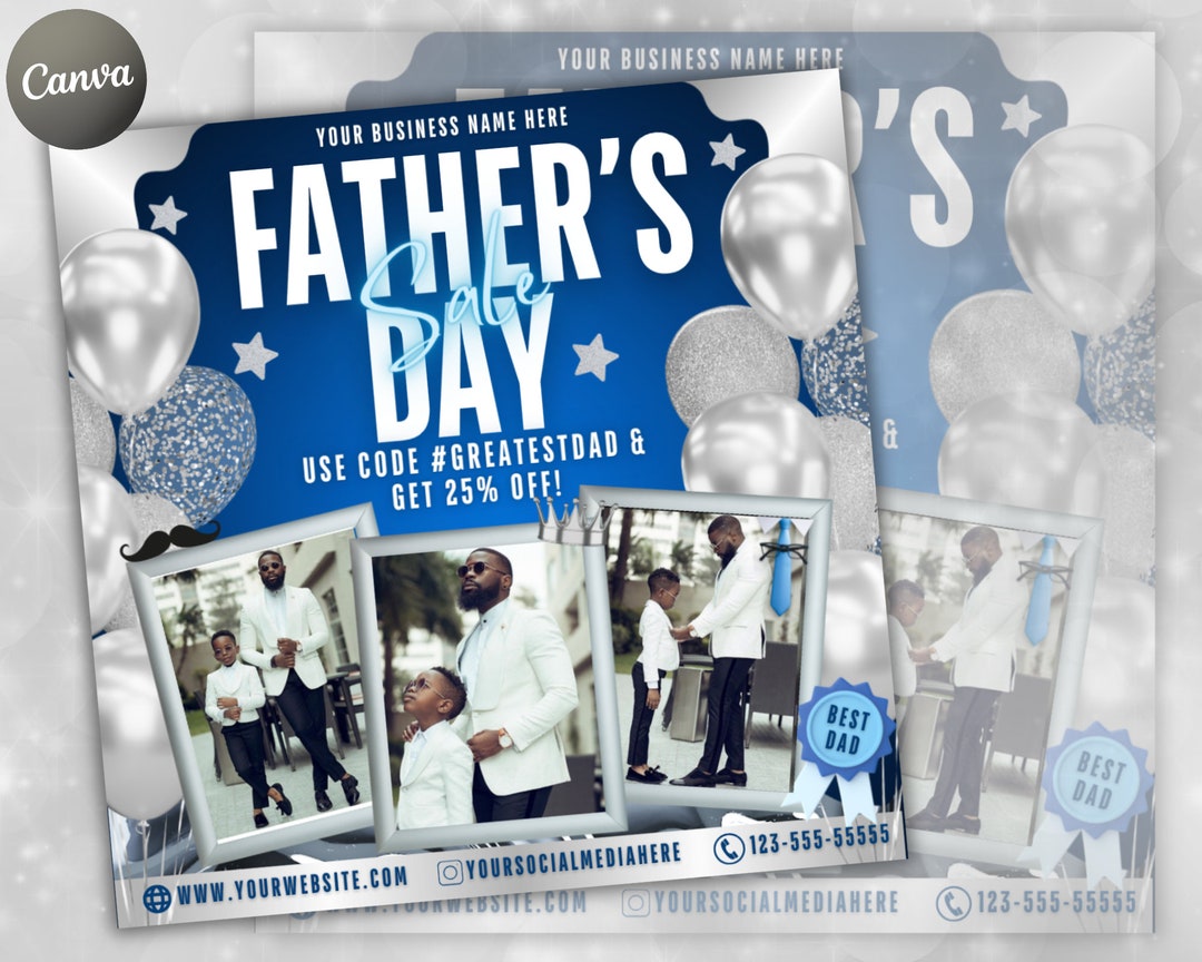 Father's Day Sale Flyer, Father's Day Invitation Flyer, Best Dad Event ...