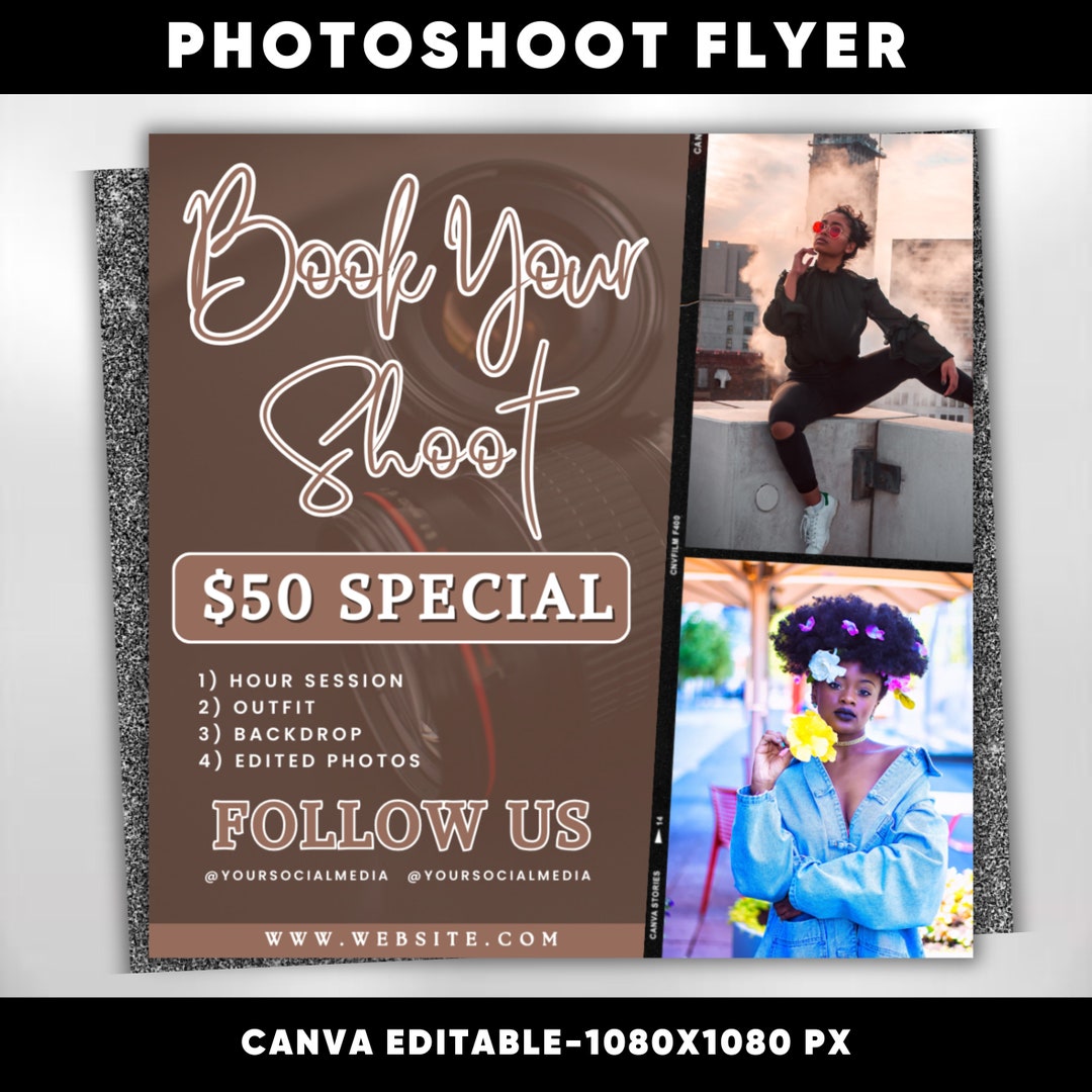 Photographer Flyer, Editable Photoshoot Graduation Season Flyer ...