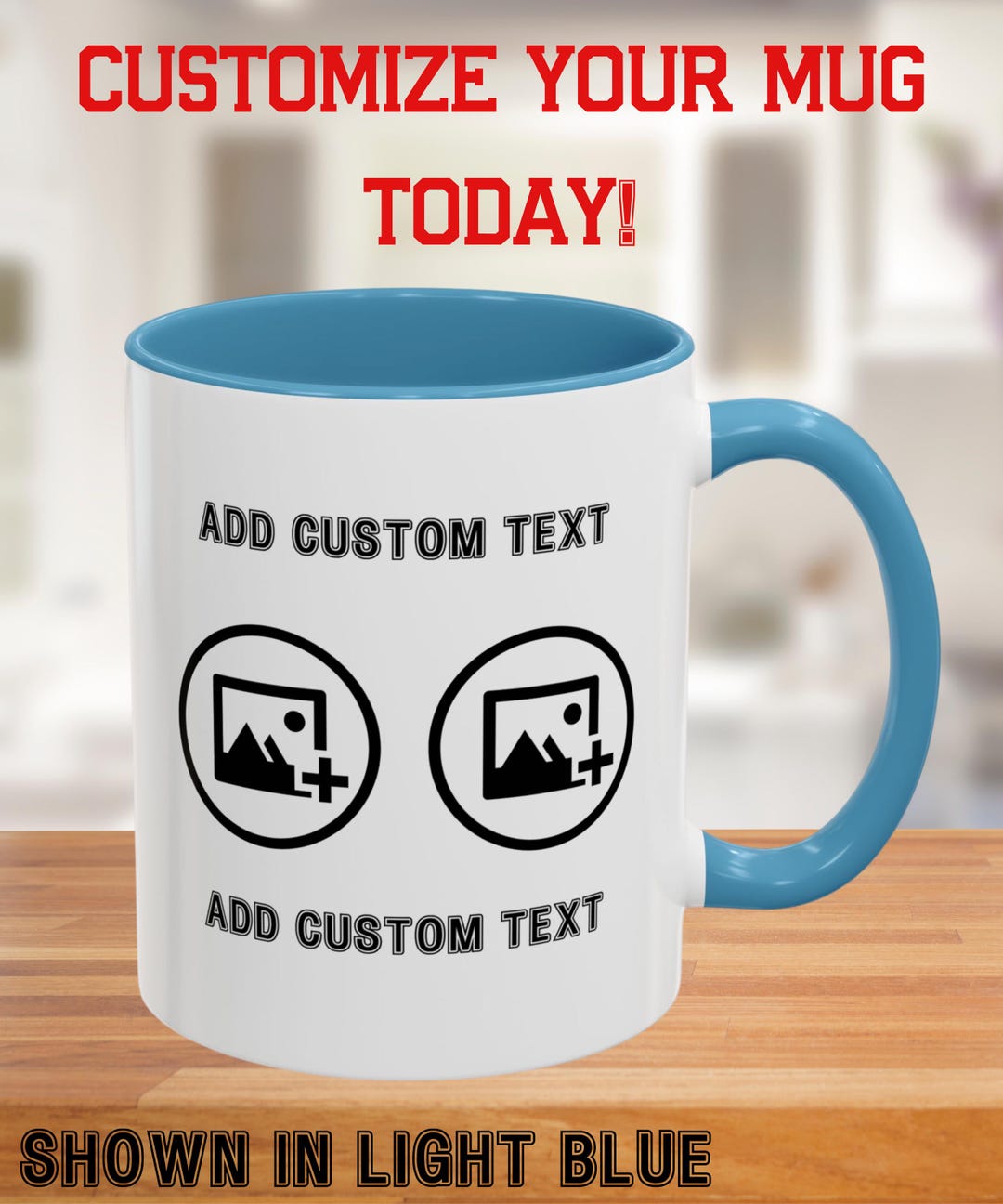 Customize Your Mug, Custom Mug, Design Your Mug, 8 Colors, Birthday ...