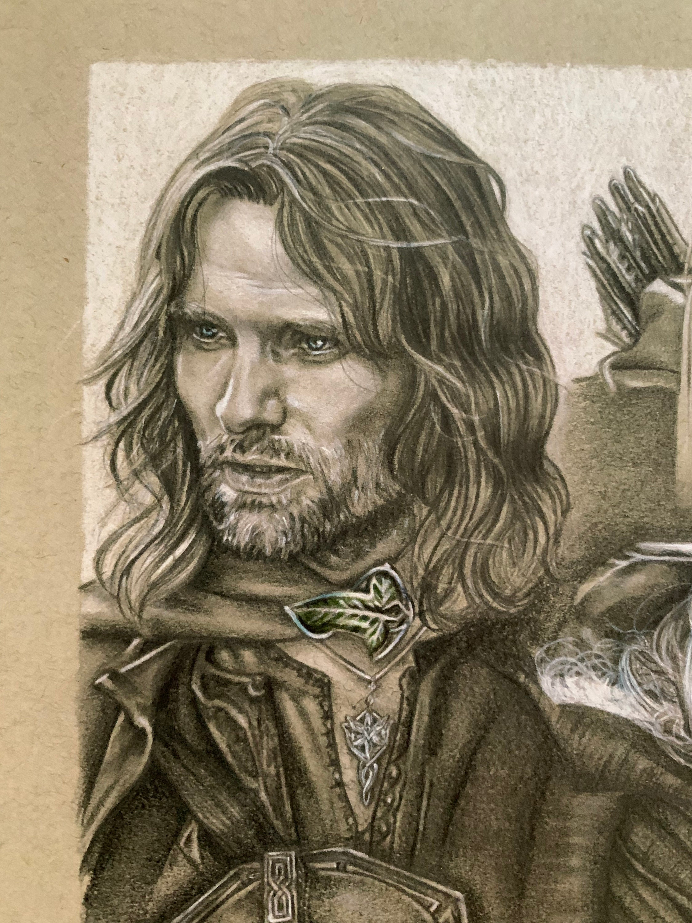 Lord of the Rings Drawing the Hunters and the - Etsy