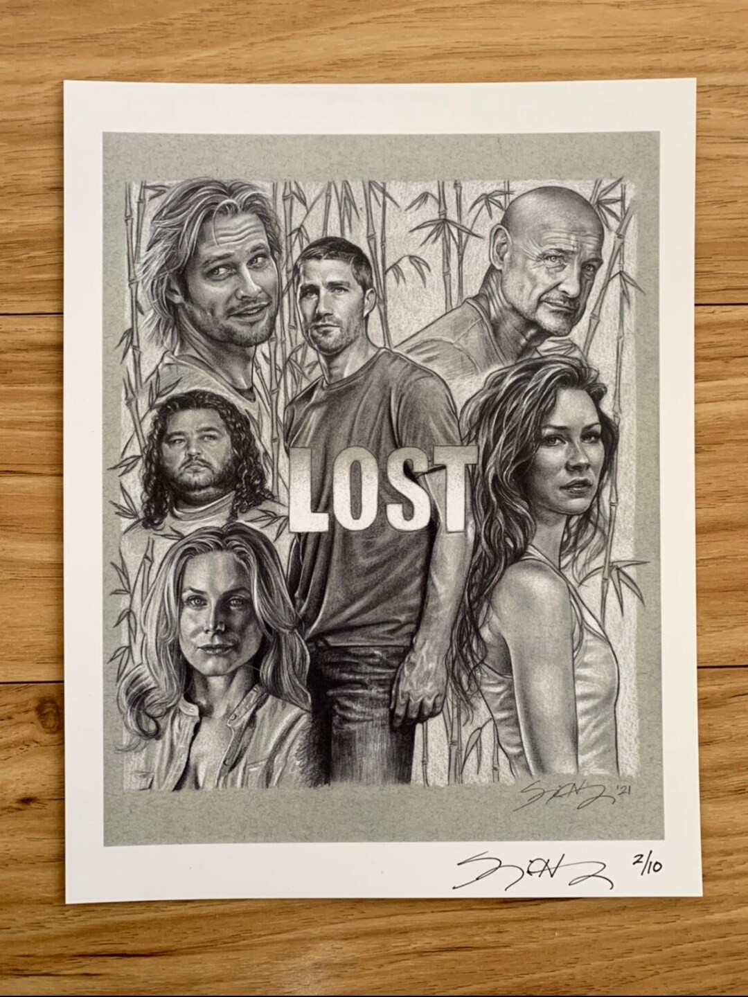 LOST Drawing by Artist Sonja Heisinger - SIGNED PRINT - Etsy