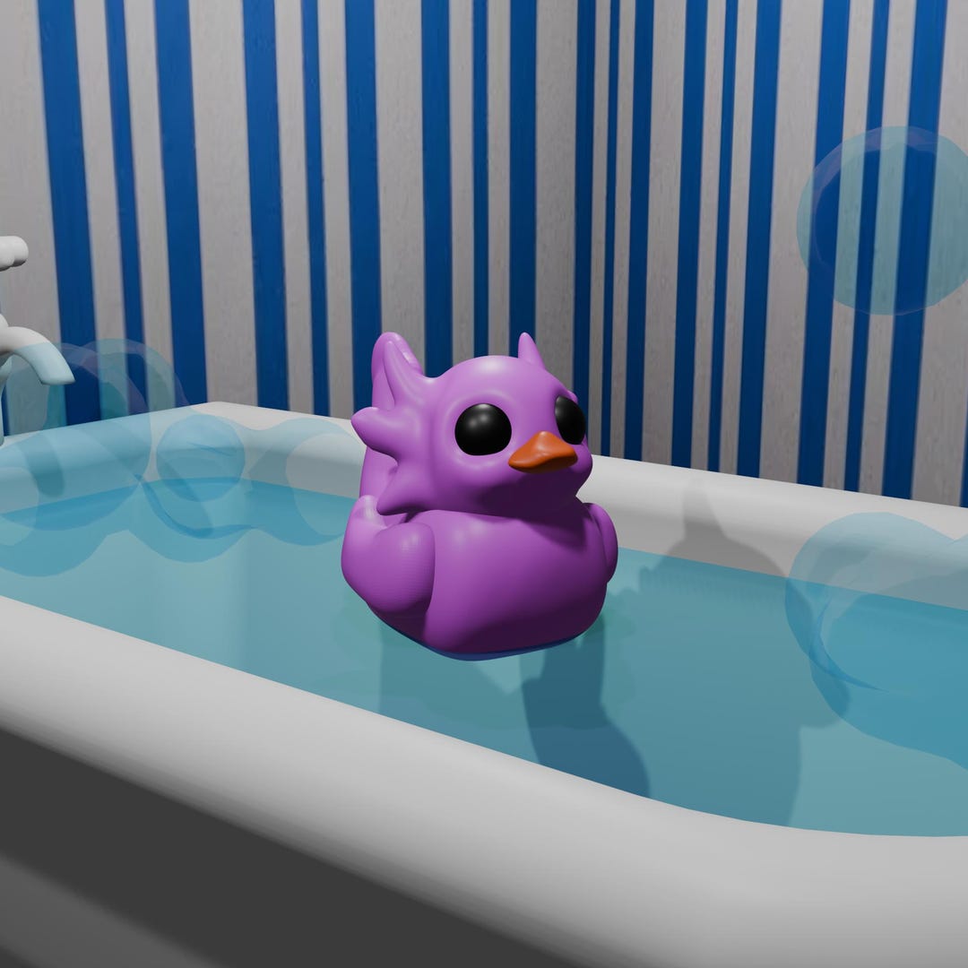 Quacks-alotl 3D Model (STL) – Axolotl Duck Figurine - Etsy Australia
