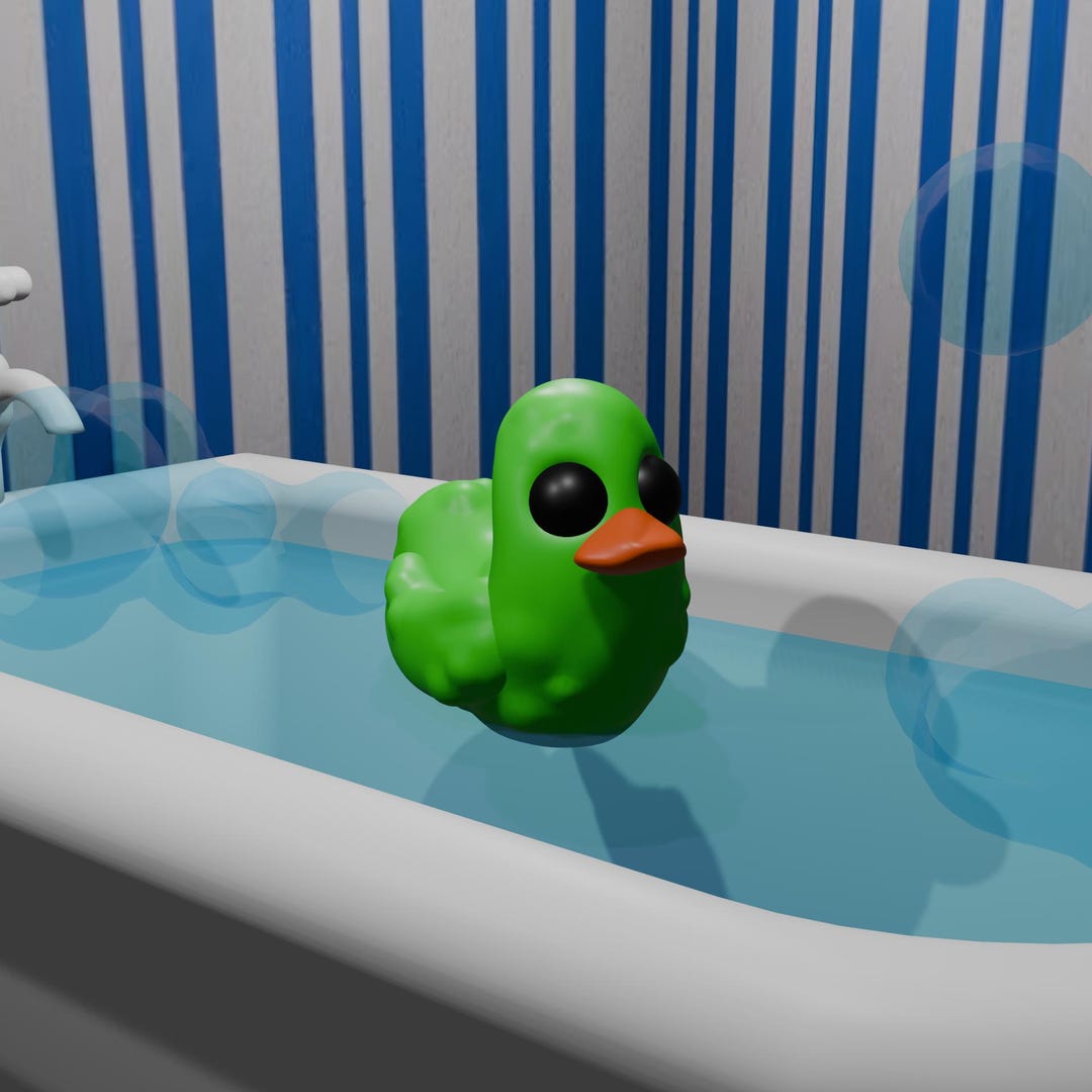 Pickle Duck Figurine 3D Model - Etsy