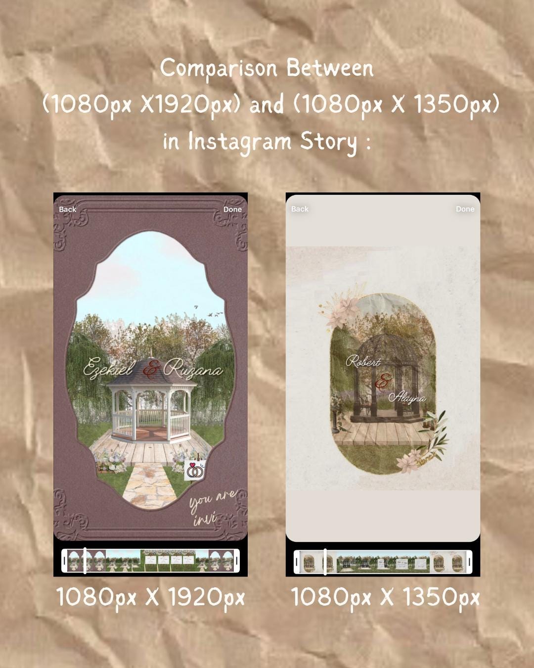 DIGITAL INVITATION | Wedding Invitation Template, Instagram Story ...