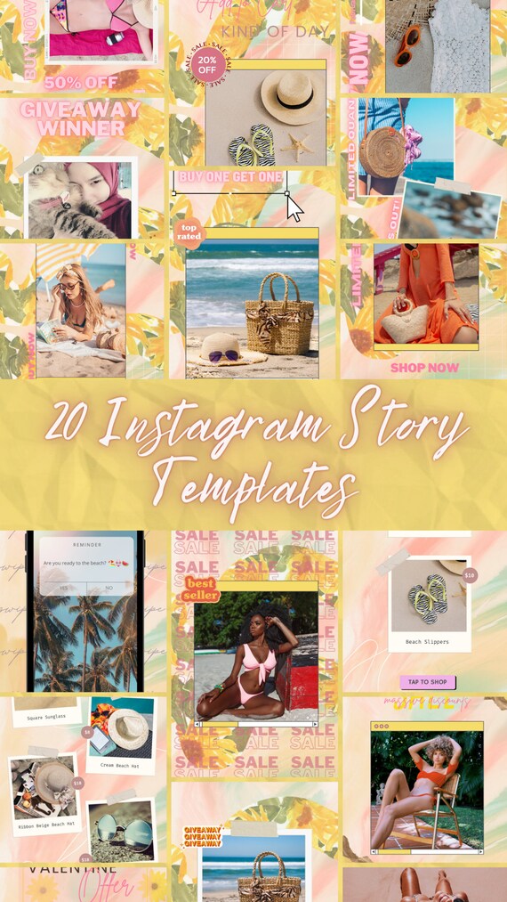 Editable Canva Instagram Stories Template for Shop Sales | Etsy