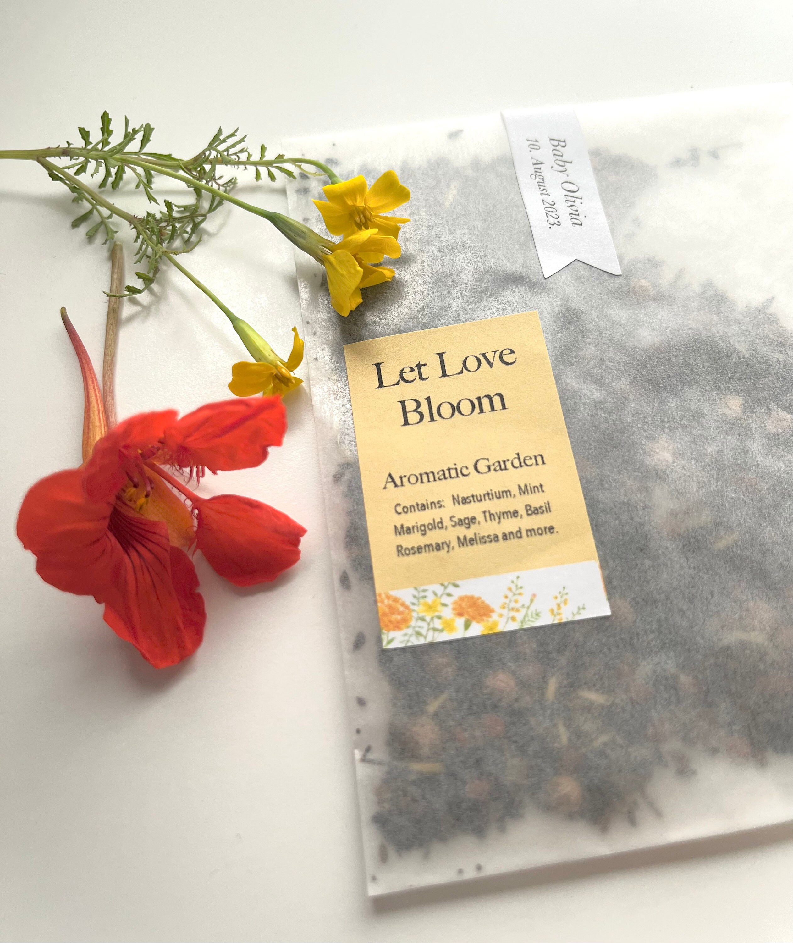 Personalized Seed Wedding Favors | Custom Made Gift for Guests | Herbs ...