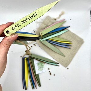 Name Tag Wooden Plant Label Seedlings and Seeds Divider Plant Markers ...