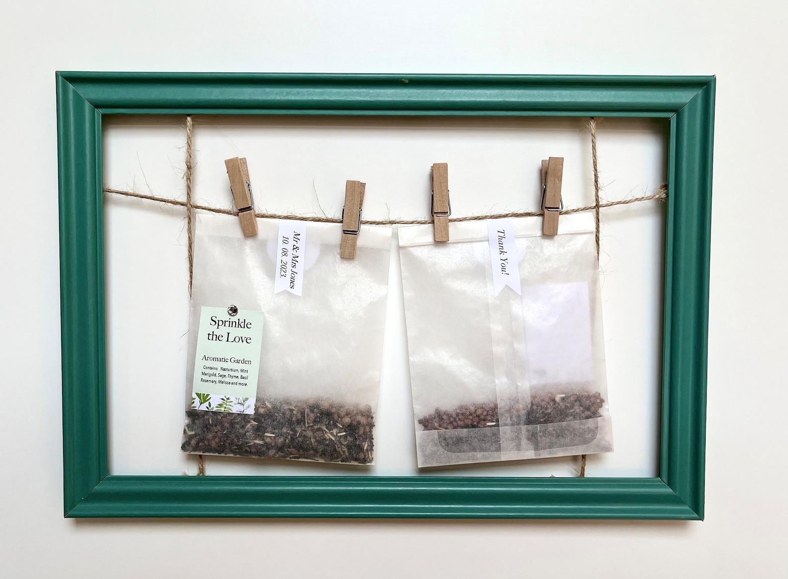 Personalized Seed Wedding Favors | Custom Made Gift for Guests | Herbs ...