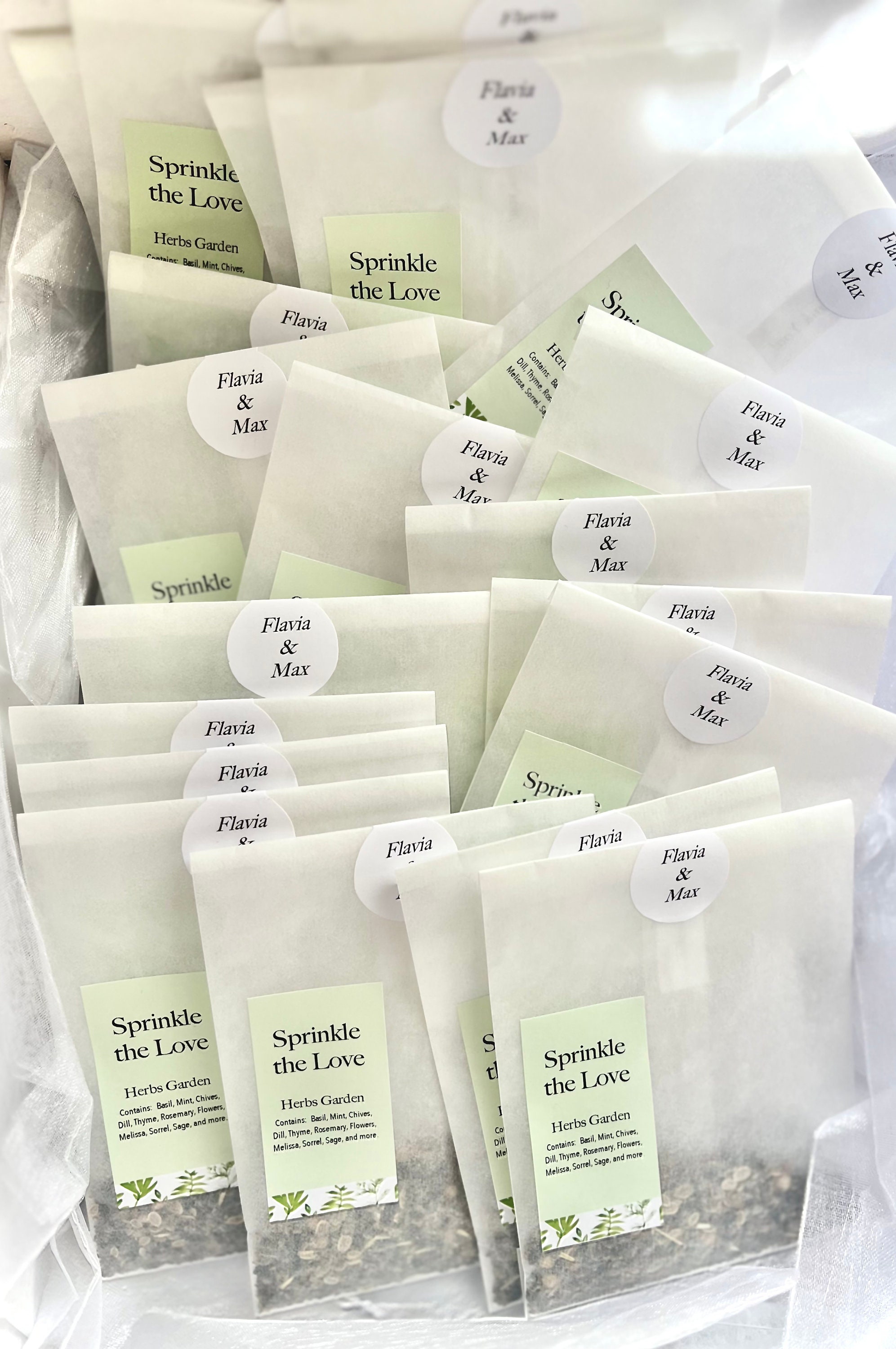 Personalized Seed Wedding Favors | Custom Made Gift for Guests | Herbs ...