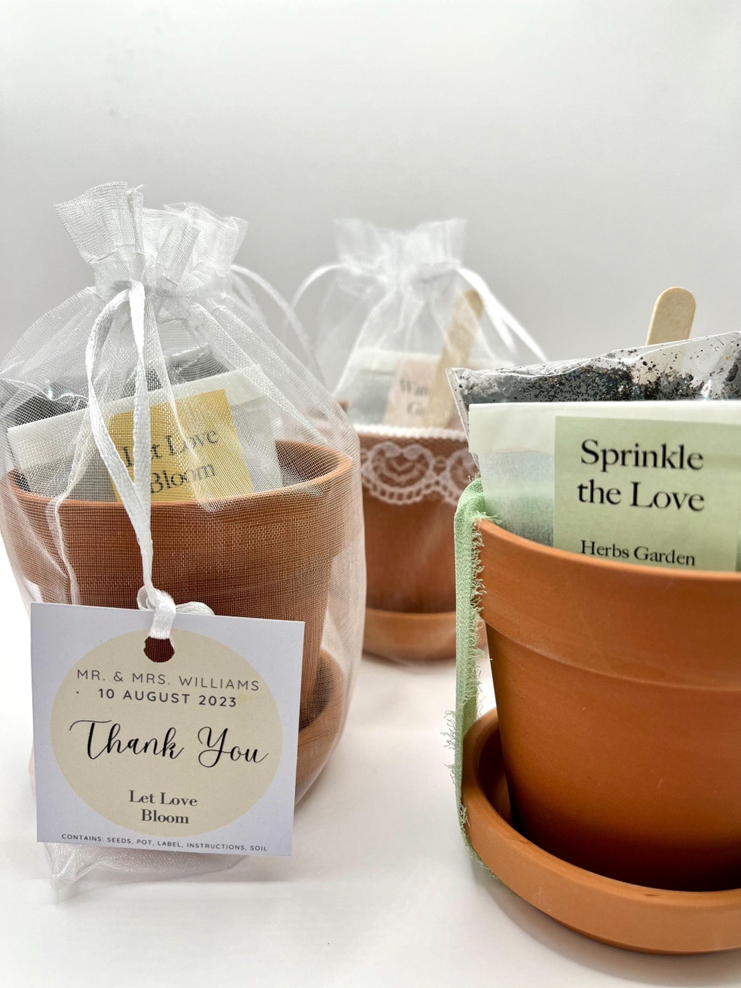 Personalized Seed Event Favors | Custom Made Gift for Guests | Aromatic ...