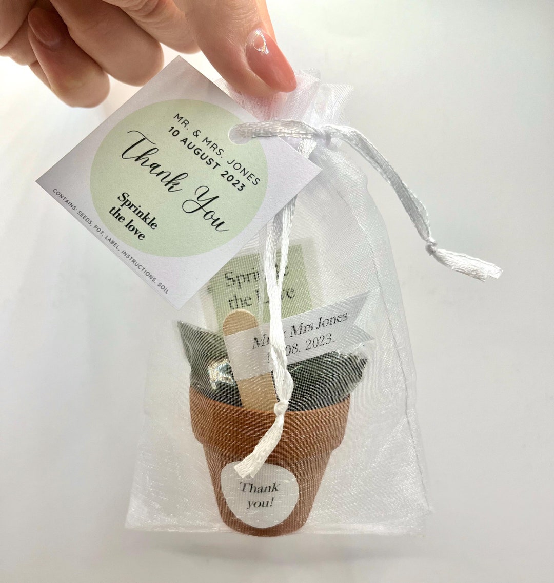 Personalized Seed Wedding Favors | Custom Made Gift for Guests ...