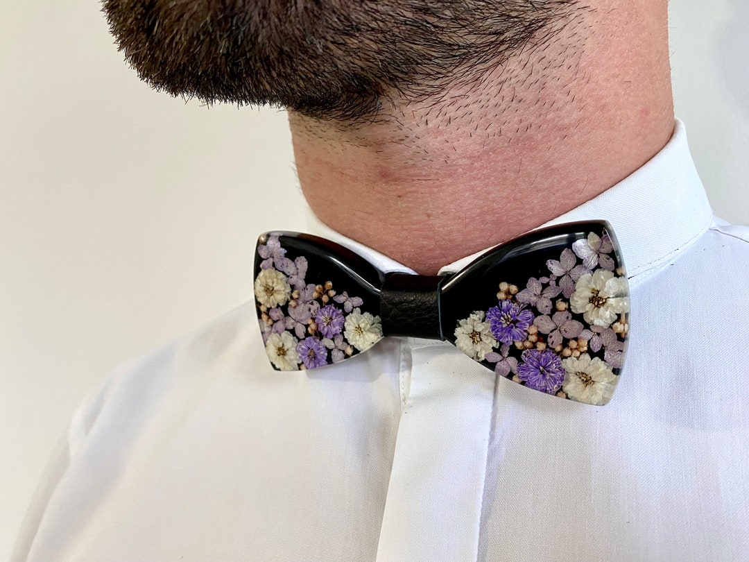 Flowers Bow Tie, Man’s Bow Tie, Wedding Bow Tie, Unusual Bow Tie ...