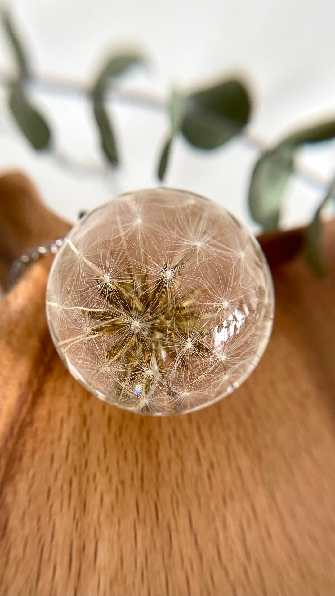 Dandelion Necklace, Dandelion Jewelry, Dandelion Pendant, Dandelion in ...