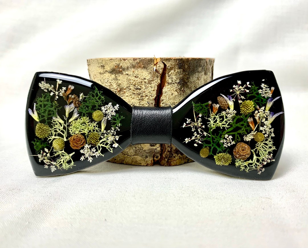 Forest Bow Tie, Mans Bow Tie, Unique Bow Tie, Unusual Bow Tie, Unusual ...