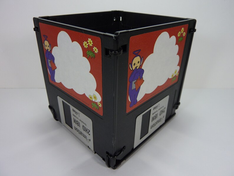 Teletubbies Ltd Edition Handmade Retro Upcycled 3,5 Floppy Disk Desk ...