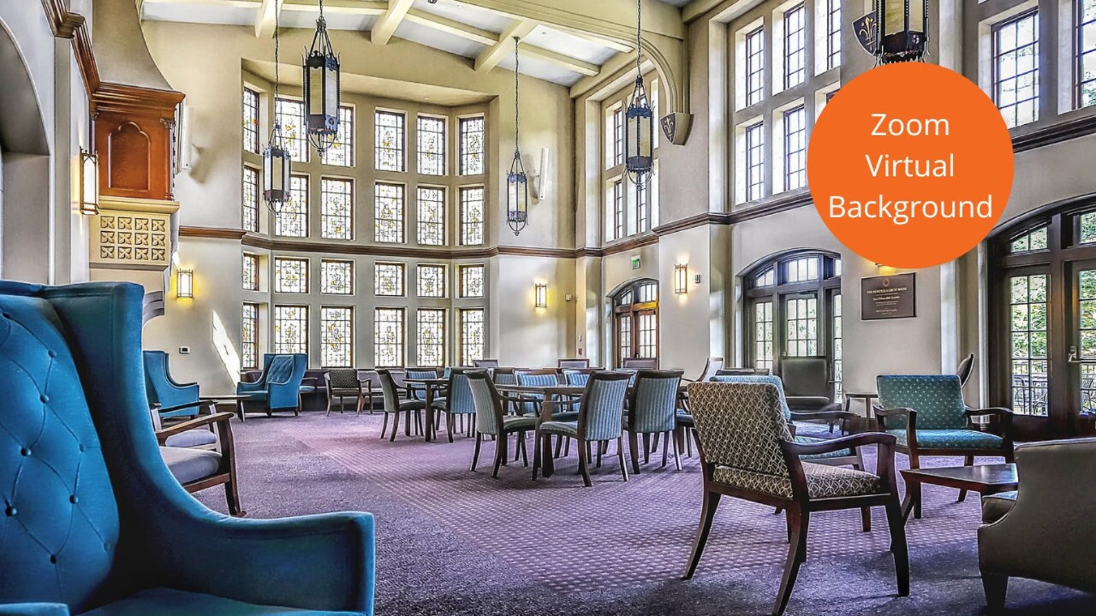 Formal Library Zoom Background, Digital Virtual Background for Zoom ...