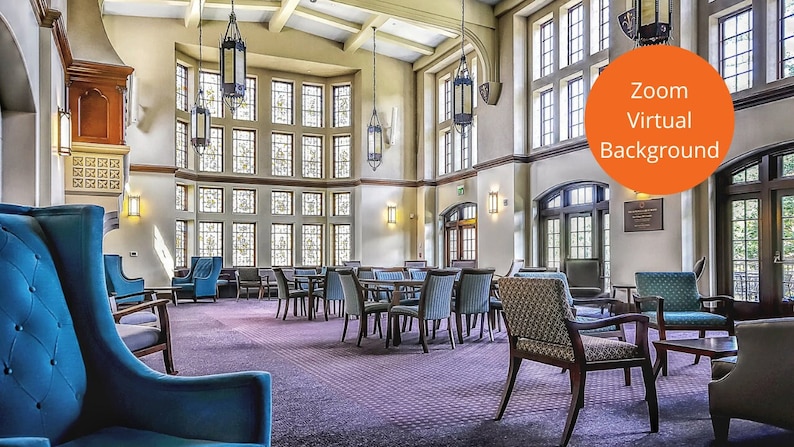 Formal Library Zoom Background, Digital Virtual Background for Zoom ...