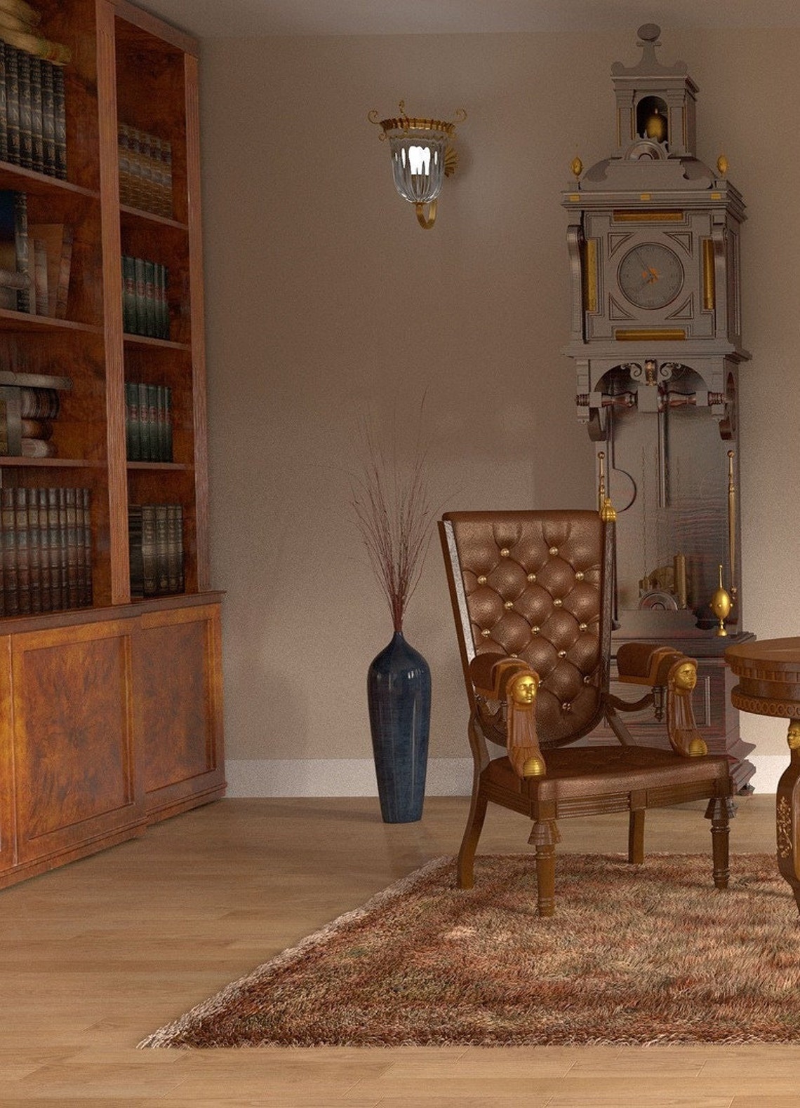 Library Office Zoom Background Digital Virtual Background for ...