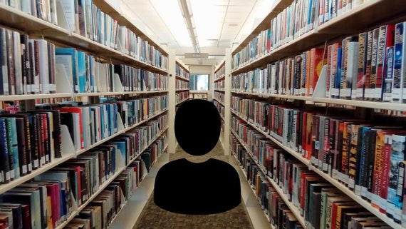 Library Bookshelf Zoom Background Digital Virtual Background - Etsy