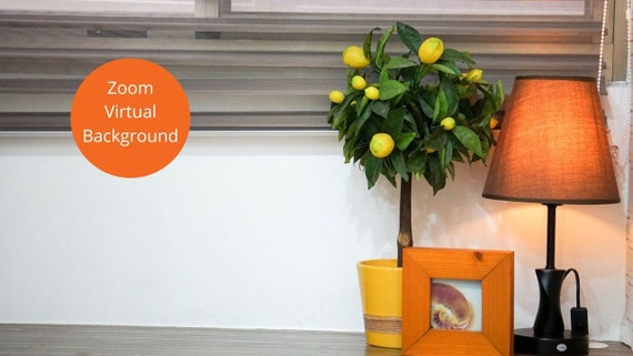 Minimalist Zoom Background With Lamp Digital Virtual - Etsy