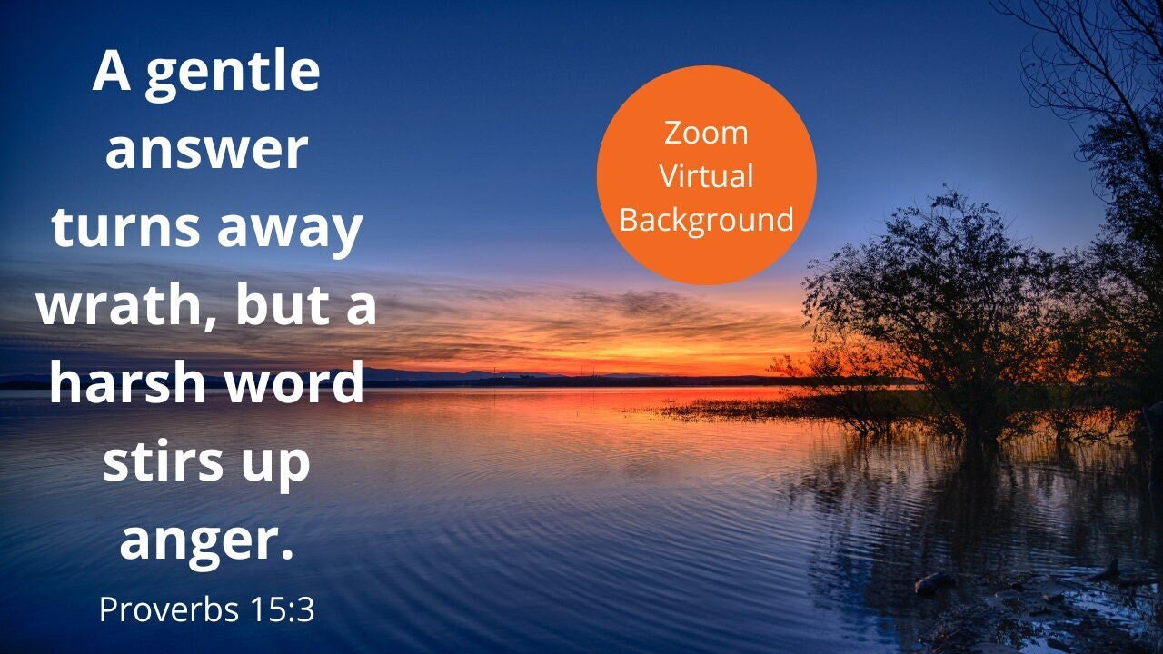 Bible Verse Zoom Background, Digital Virtual Background for Zoom ...