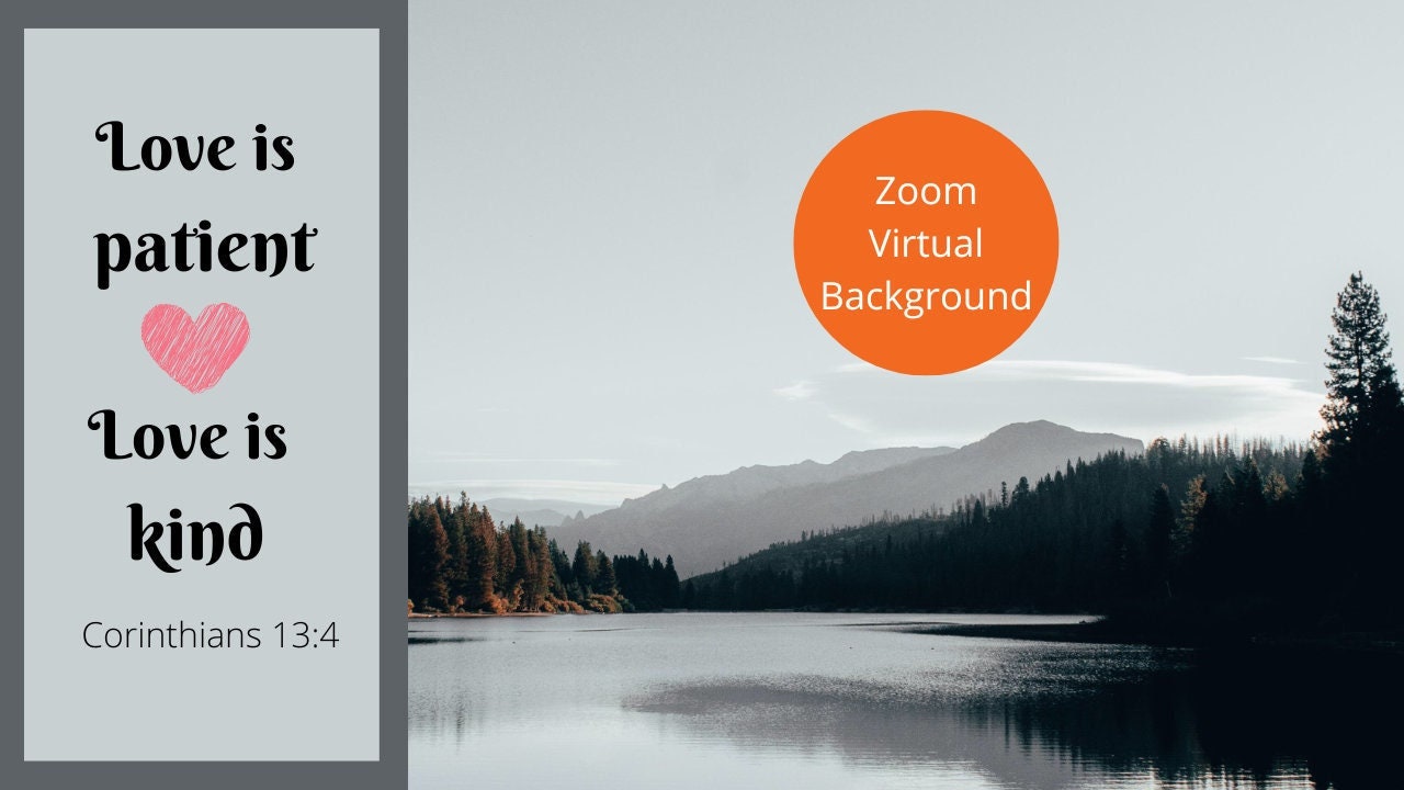 Bible Verse Zoom Background, Digital Background for Virtual Meetings, I ...
