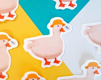 Duck With Knife Sticker | Etsy